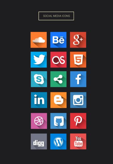 30+ Free Social Media Icons in PSD and Vector - Best Open Source ...